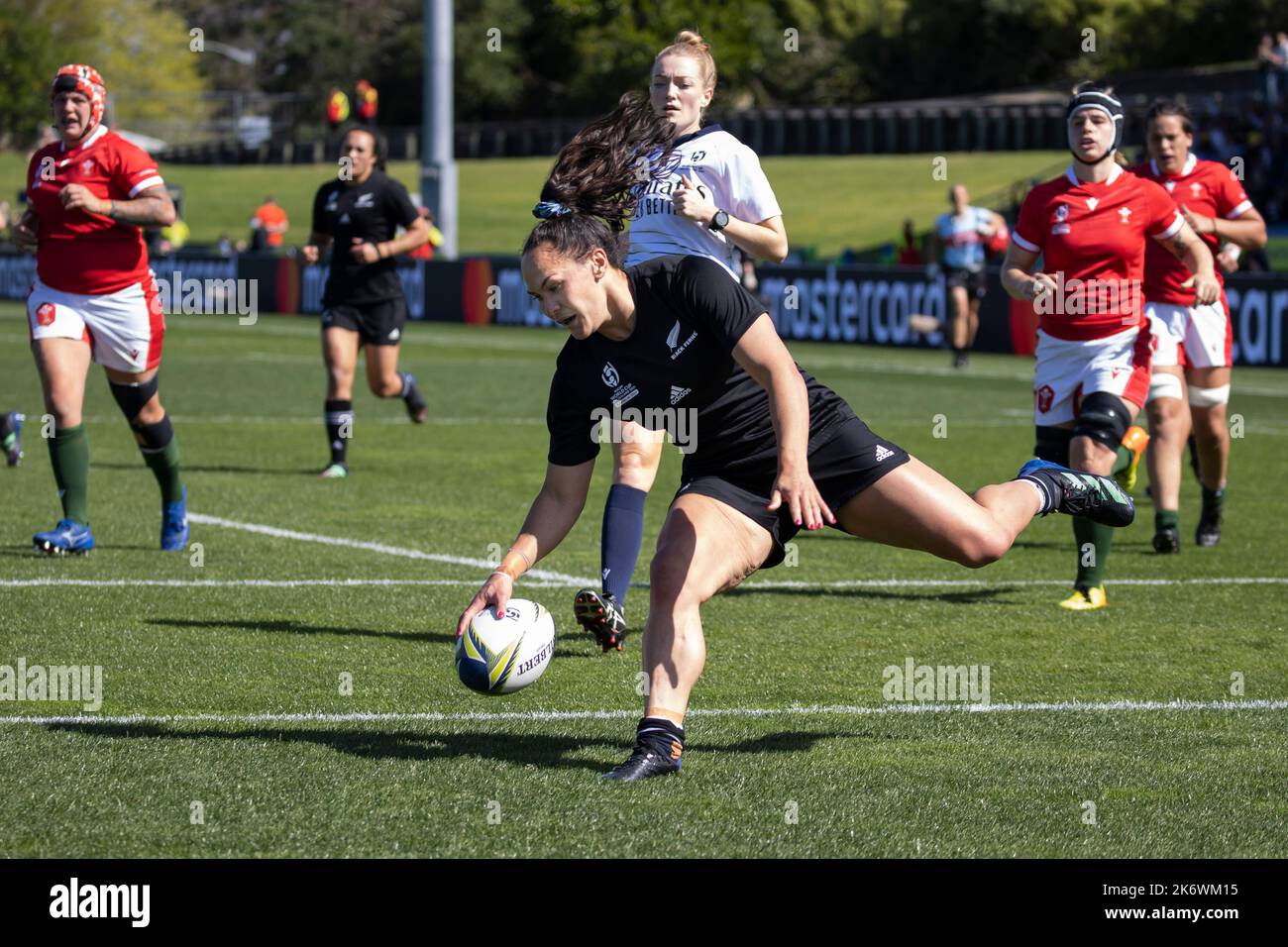New Zealand's Portia Woodman during the Women's Rugby World Cup pool A ...