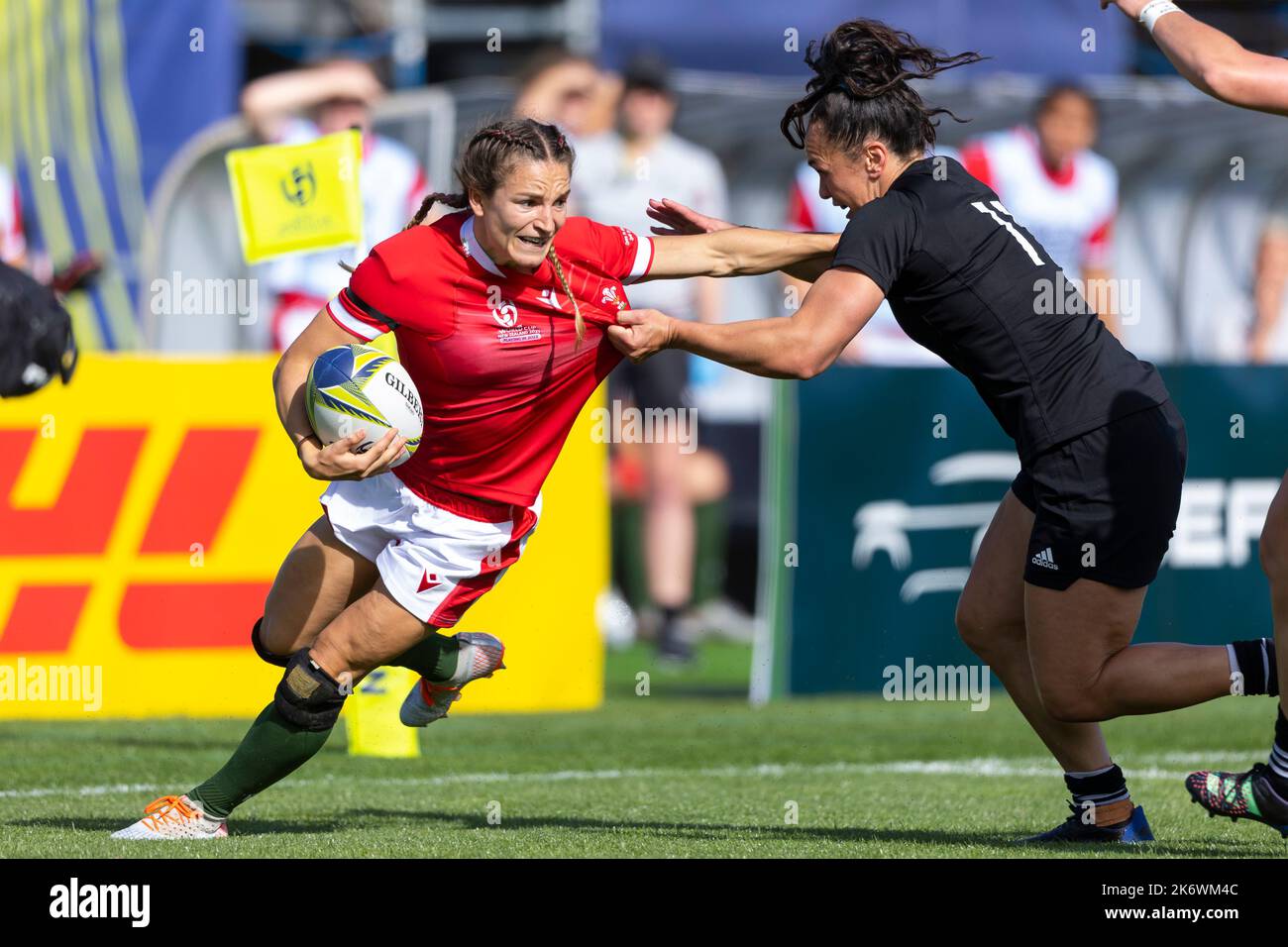 Wales' Jasmine Joyce during the Women's Rugby World Cup pool A match at ...