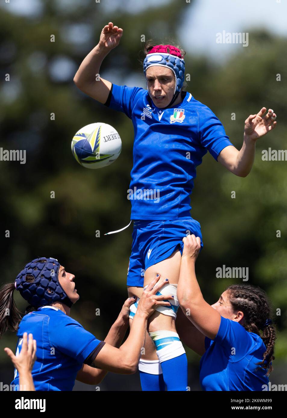 Italy's Elisa Giordano during the Women's Rugby World Cup pool B match ...