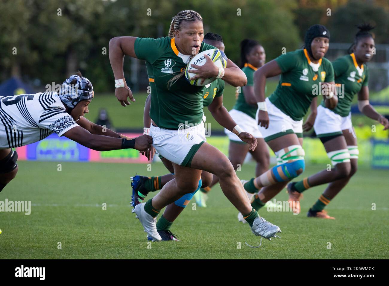 South Africa's Aseza Hele during the Women's Rugby World Cup pool C ...