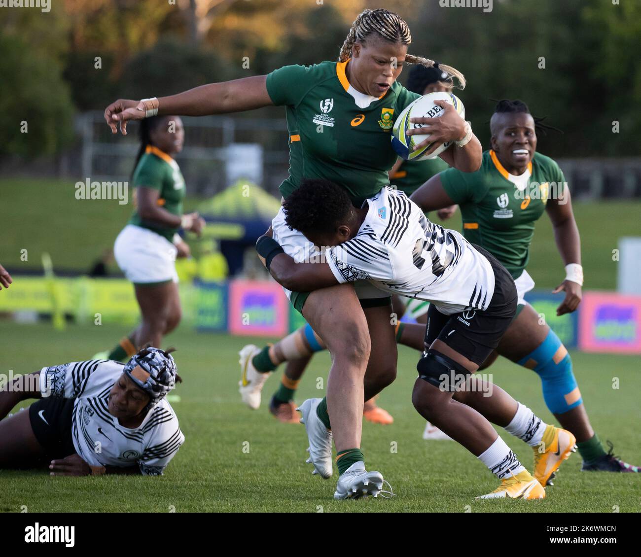 South Africa's Aseza Hele during the Women's Rugby World Cup pool C ...