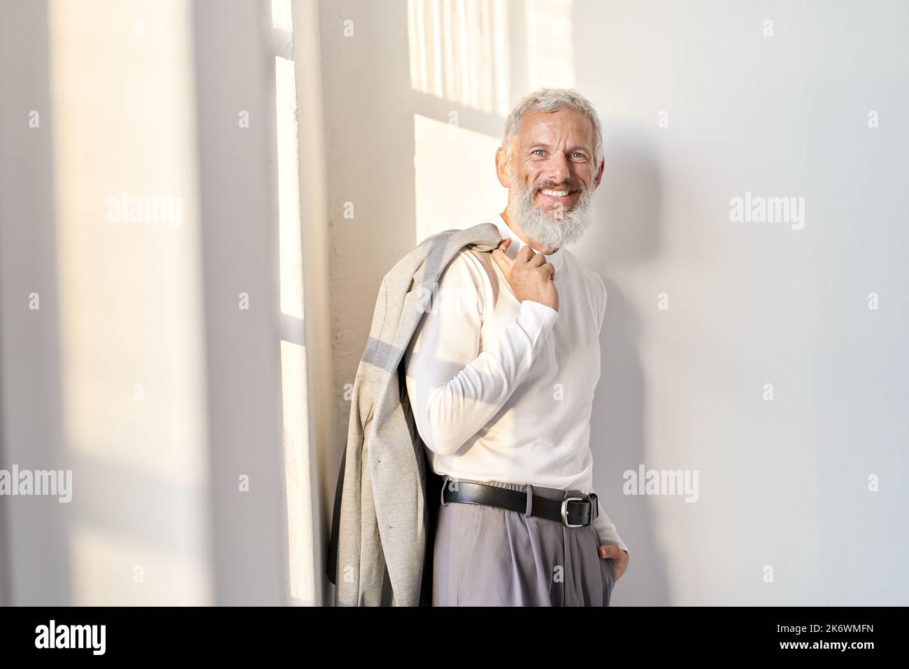 White man standing hi-res stock photography and images - Alamy