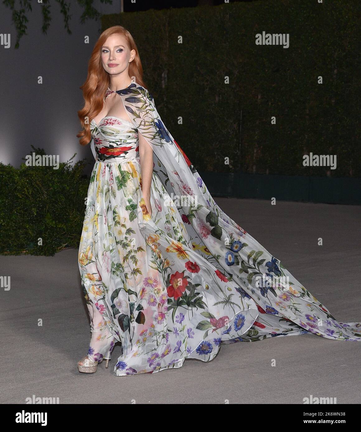 Jessica Chastain arriving at The Second Annual Academy Museum Gala held ...
