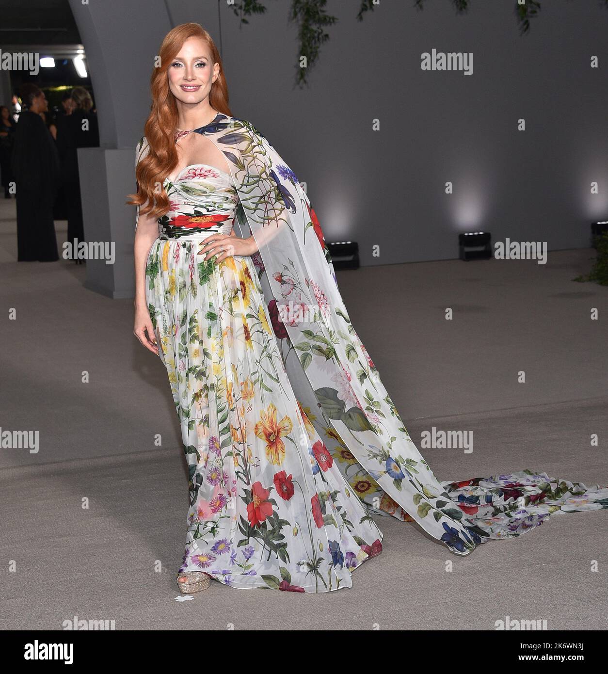 Jessica Chastain arriving at The Second Annual Academy Museum Gala held ...