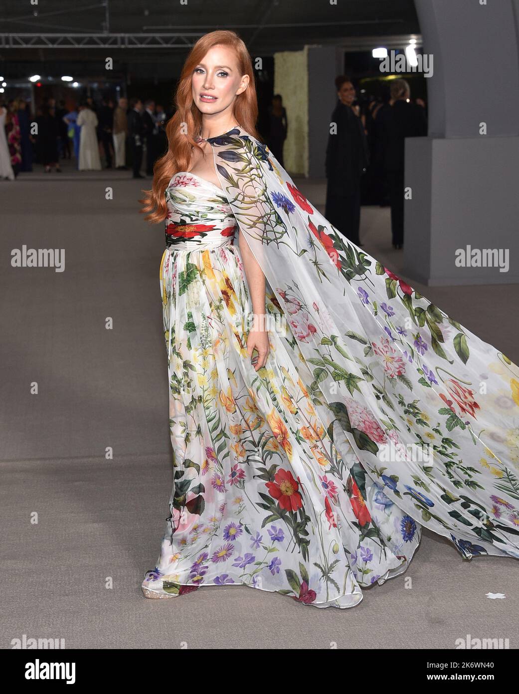 Jessica Chastain arriving at The Second Annual Academy Museum Gala held ...