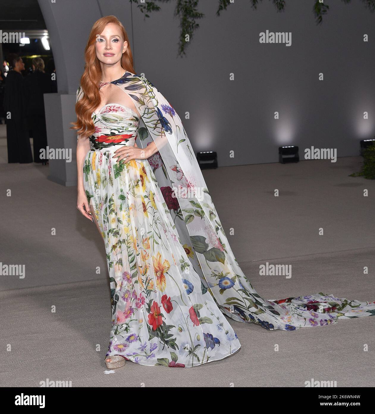 Jessica Chastain arriving at The Second Annual Academy Museum Gala held ...