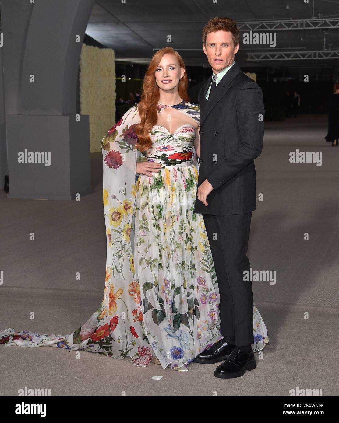 Jessica Chastain and Eddie Redmayne arriving at The Second Annual ...