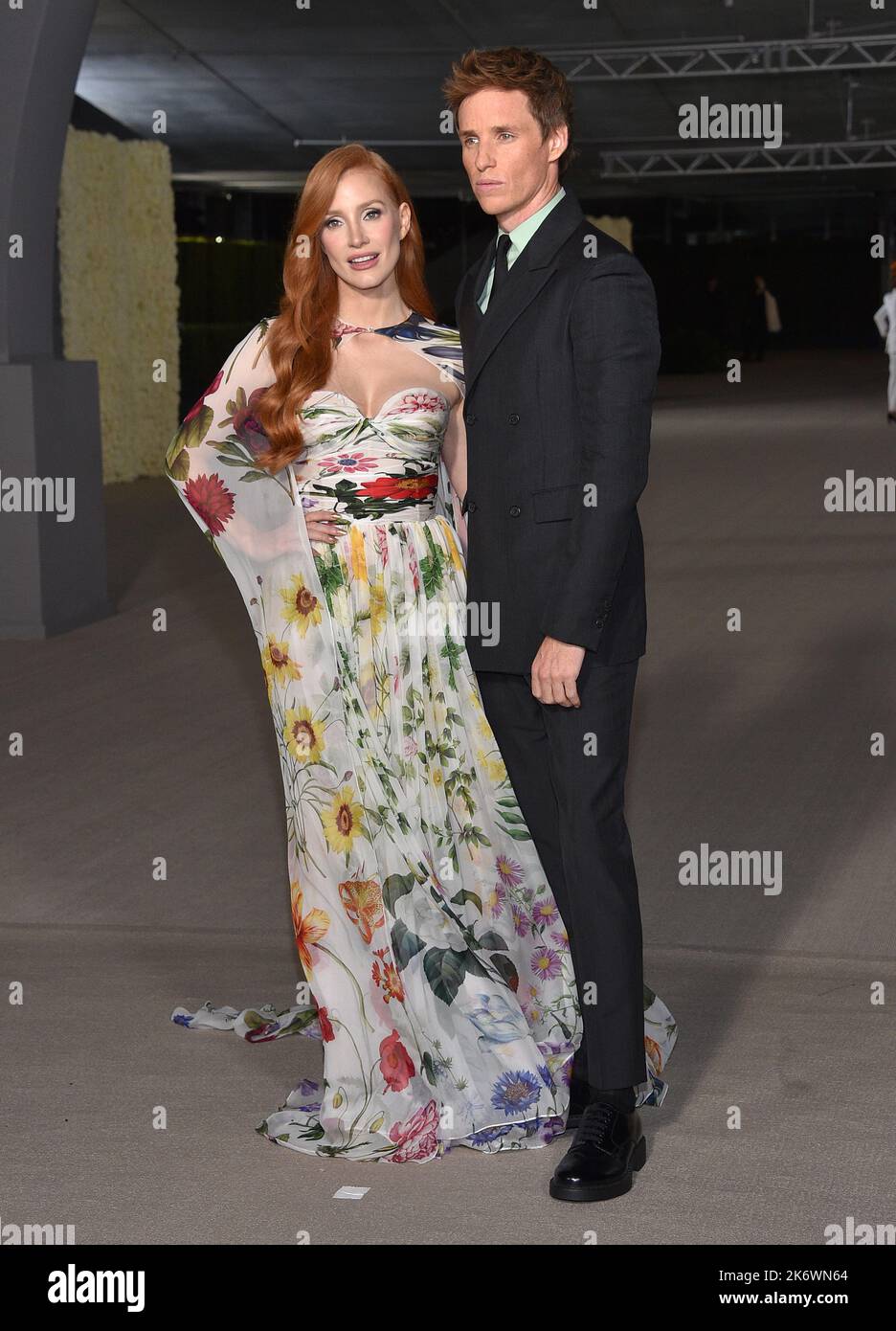 Jessica Chastain and Eddie Redmayne arriving at The Second Annual ...
