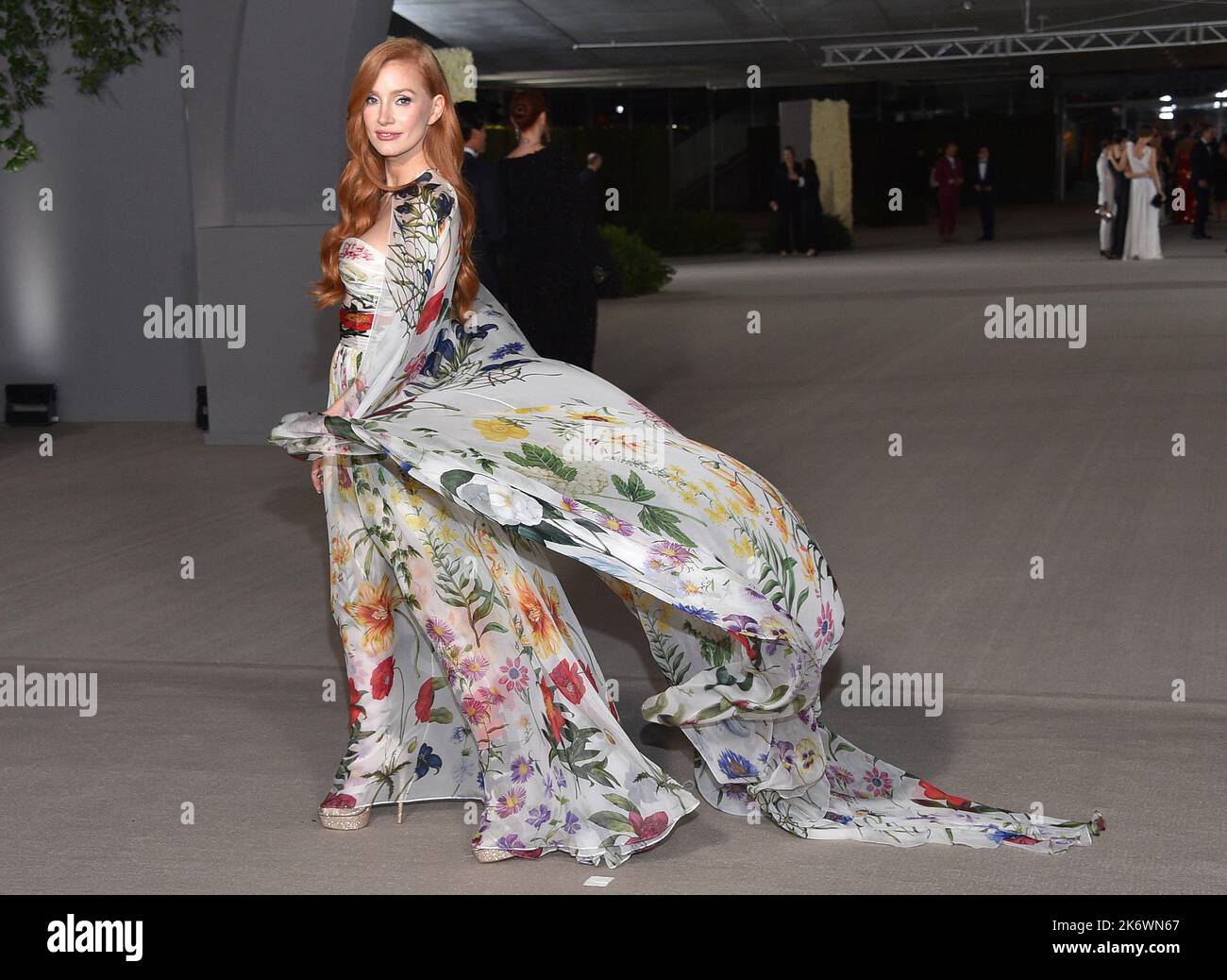 Jessica Chastain arriving at The Second Annual Academy Museum Gala held ...