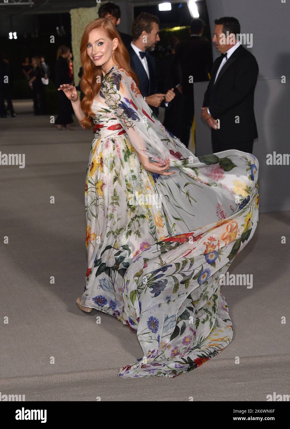 Jessica Chastain arriving at The Second Annual Academy Museum Gala held ...