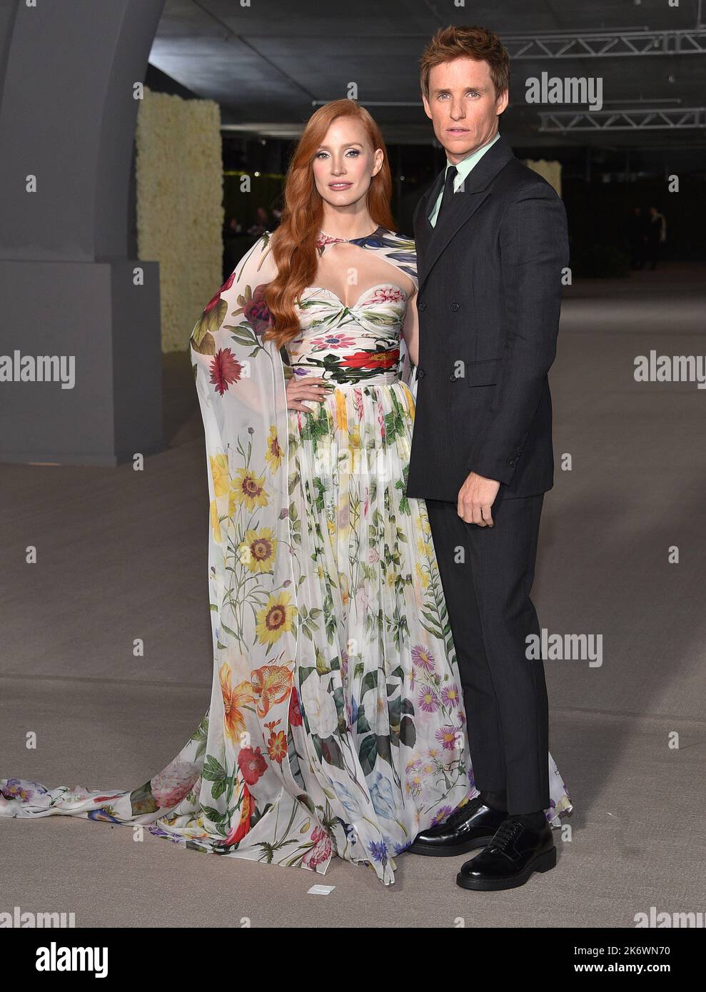 Jessica Chastain and Eddie Redmayne arriving at The Second Annual ...