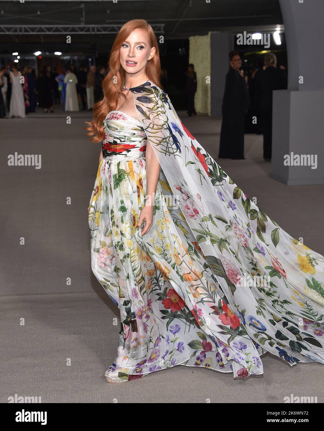Jessica Chastain arriving at The Second Annual Academy Museum Gala held ...