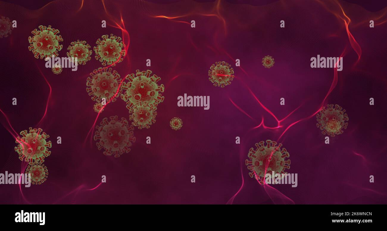 Conceptual animation of the covid 19 coronavirus global pandemic ...