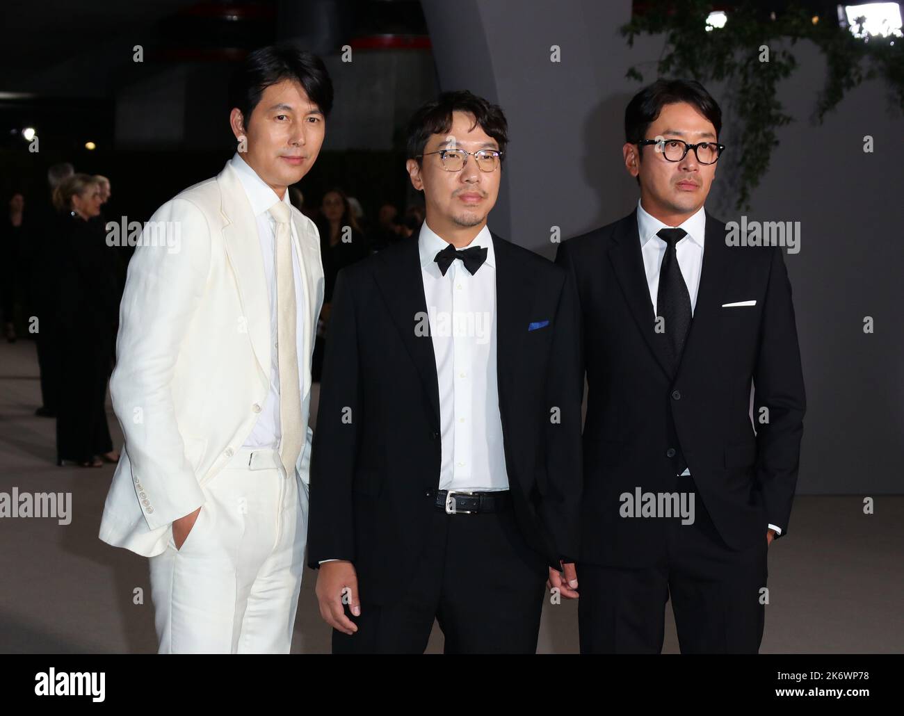 Los Angeles, USA. 16th Oct, 2022. Jung Woo-sung, Jong-bin Yoon, Ha Jung ...