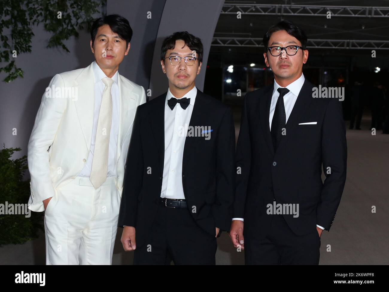 Los Angeles, USA. 16th Oct, 2022. Jung Woo-sung, Jong-bin Yoon, Ha Jung ...