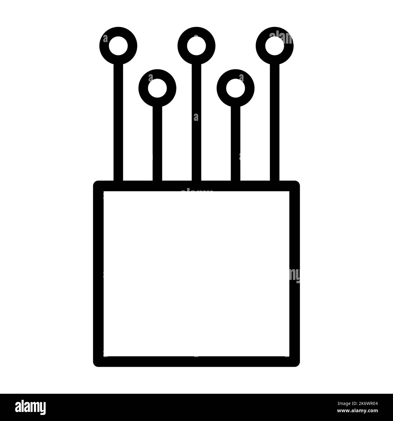 Optical cable icon, technology information wire web network, digital ...