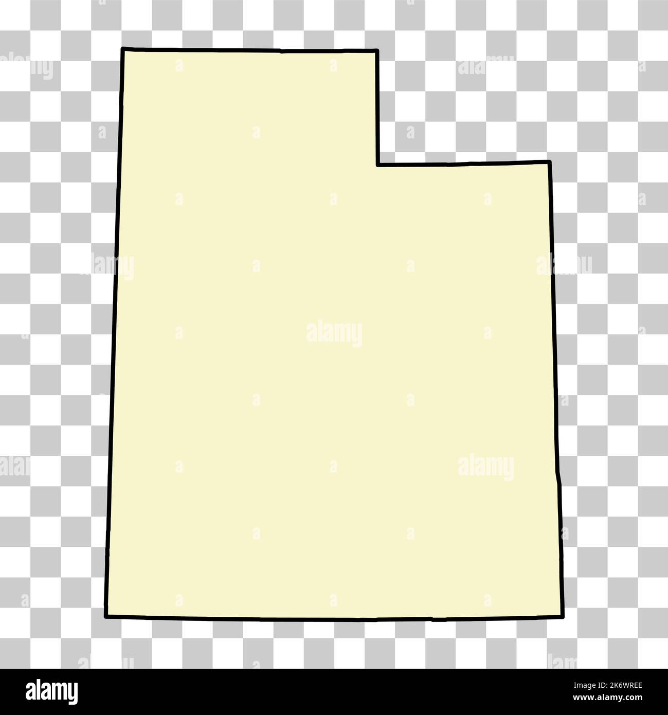 Utah map shape, united states of america. Flat concept icon symbol ...