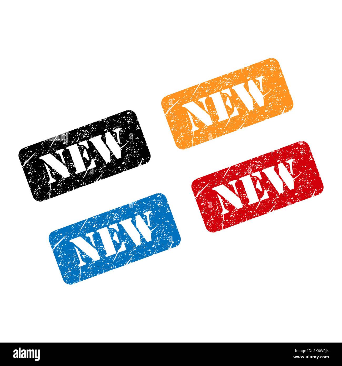 Set of New stamp symbol, label sticker sign button, text banner vector ...