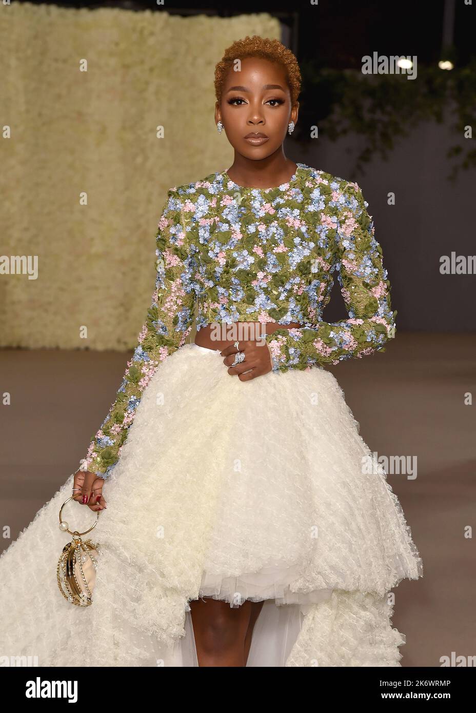 Thuso Mbedu walking the red carpet at the Second Annual Academy Museum ...