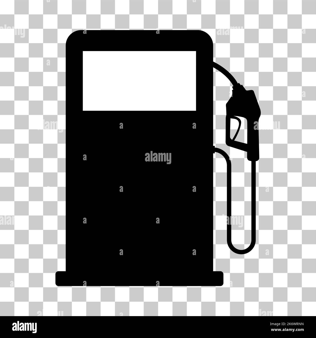 Gas station icon, nozzle isolated logo vector, pump gasoline design ...