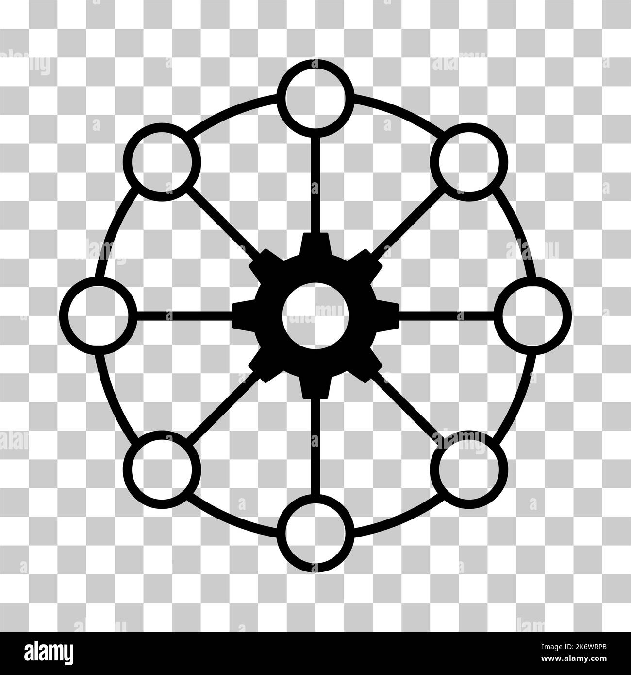 Multichannel digital design icon, omnichannel flat web symbol, internet ...