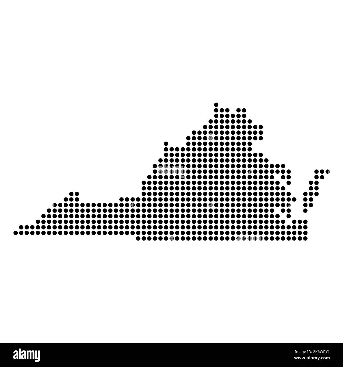 Virginia map shape, united states of america. Flat concept icon symbol ...