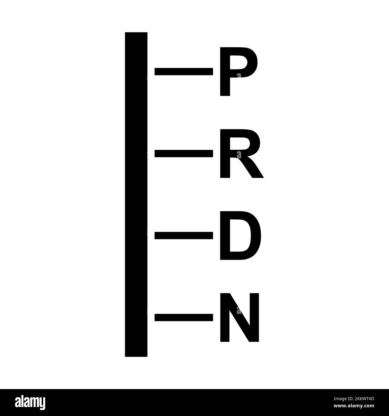 Handle car manual shift lever icon, vehicle gear technology vector ...