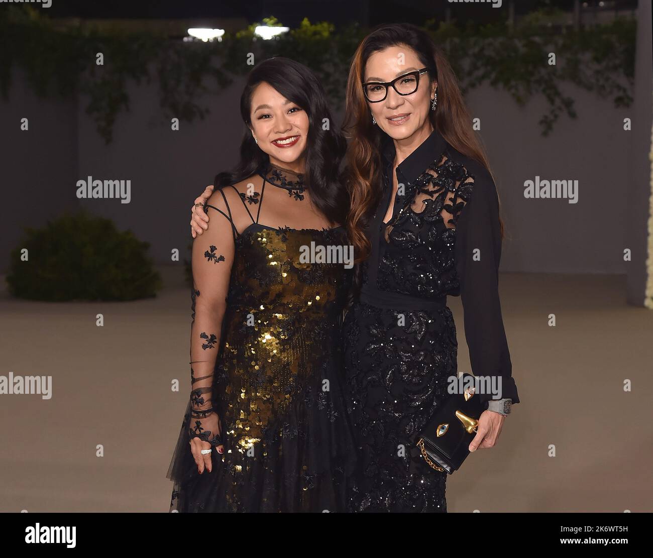Stephanie Hsu and Michelle Yeoh walking the red carpet at the Second ...