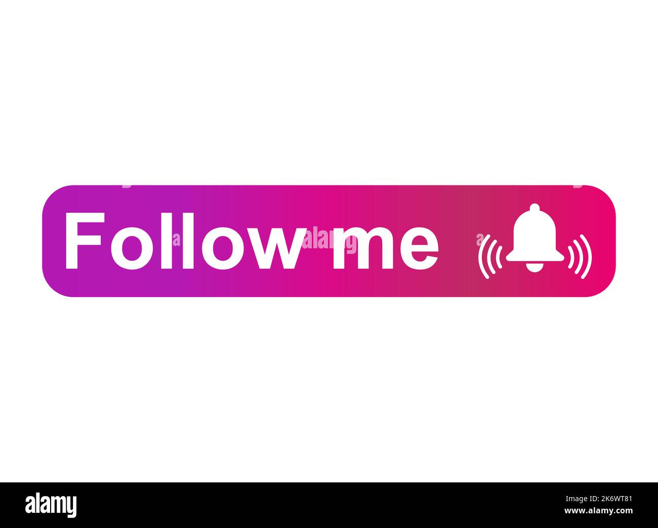 Follow me graphic concept symbol, speech button web label, vector ...