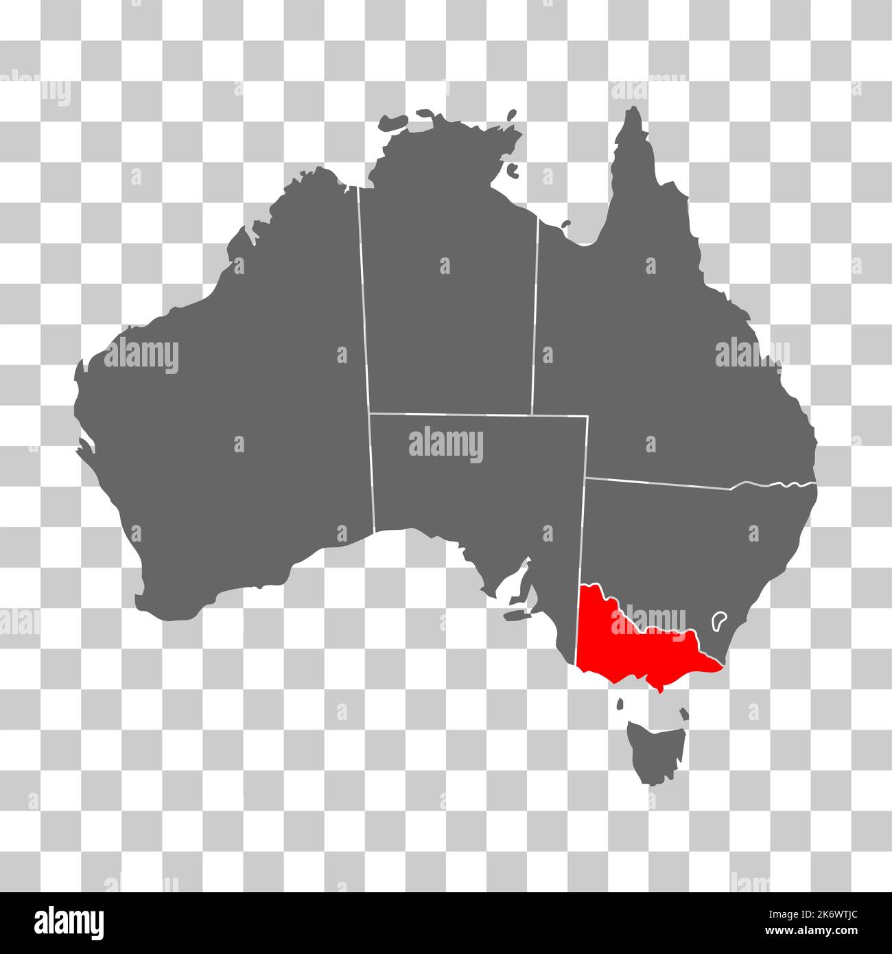 Australia map of Victoria icon, geography blank concept, isolated ...