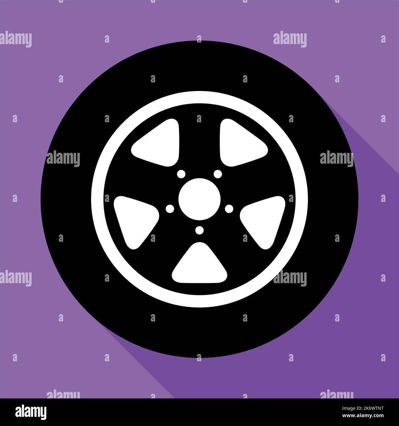 Auto car wheel icon, vehicle tire rim symbol, automotive race sport ...