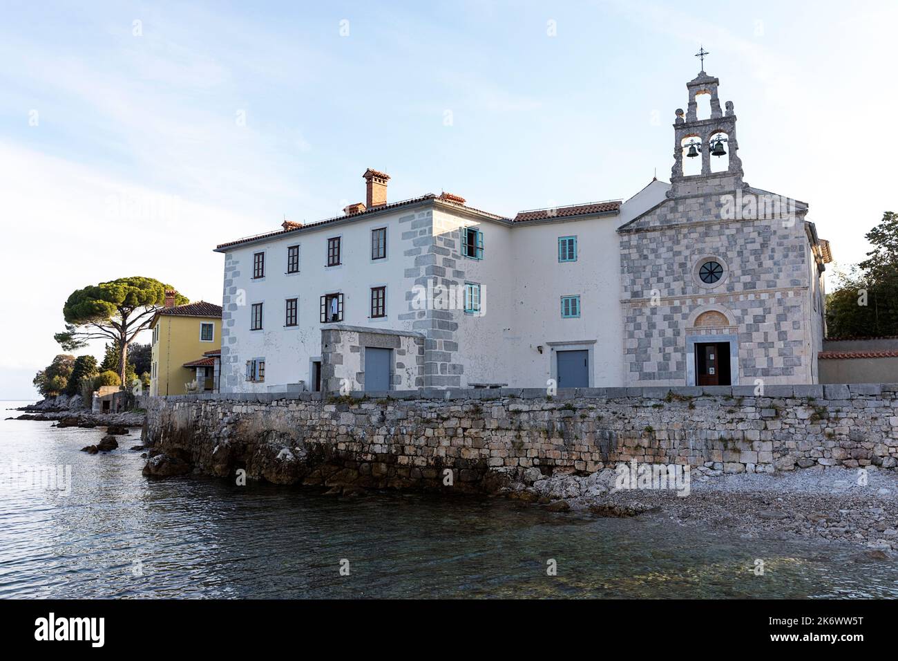 beautiful Franciscan monastery of tertiary Glagolitic monks and Church ...