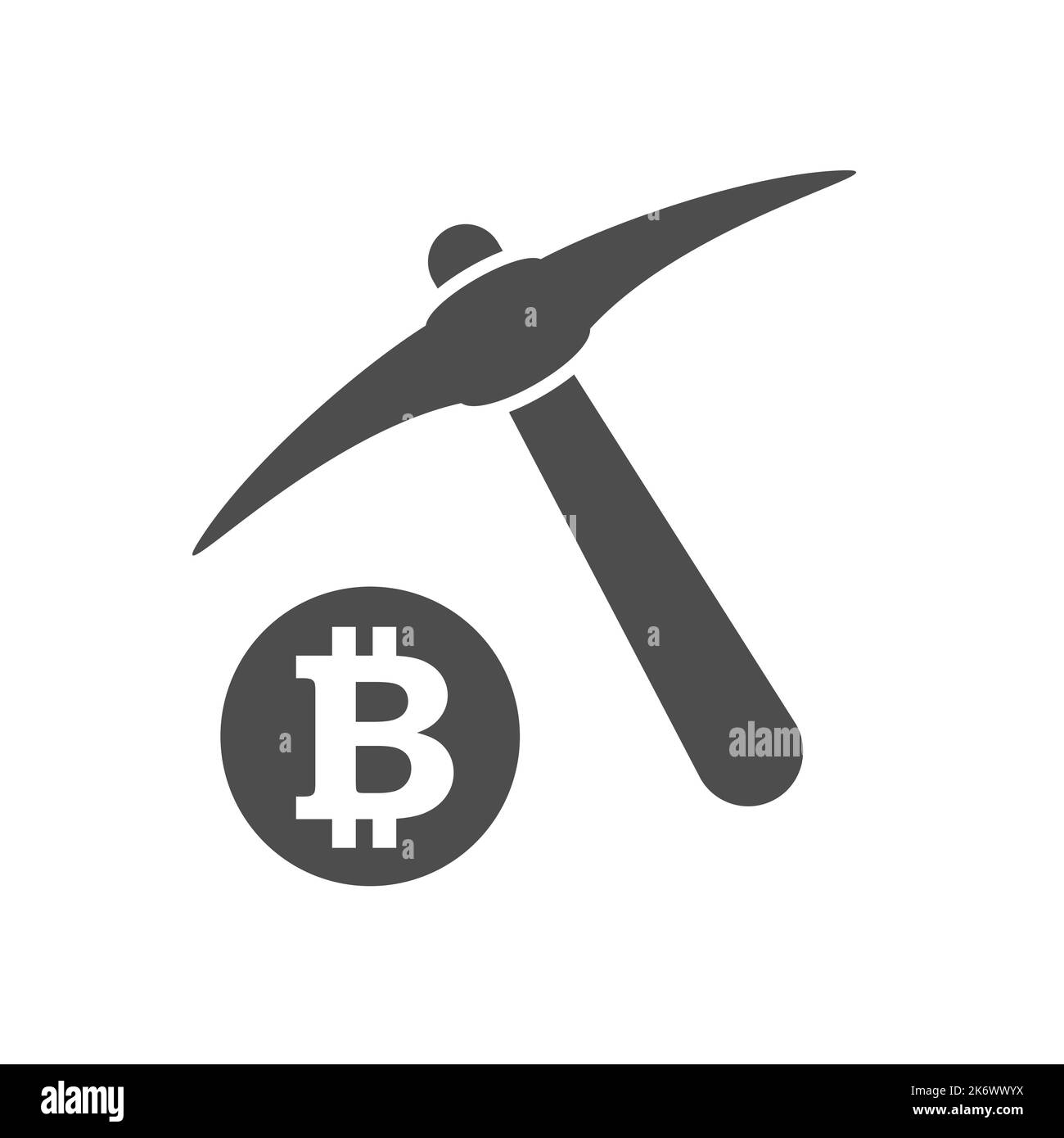 bitcoin mining silhouette vector icon Stock Vector Image & Art - Alamy