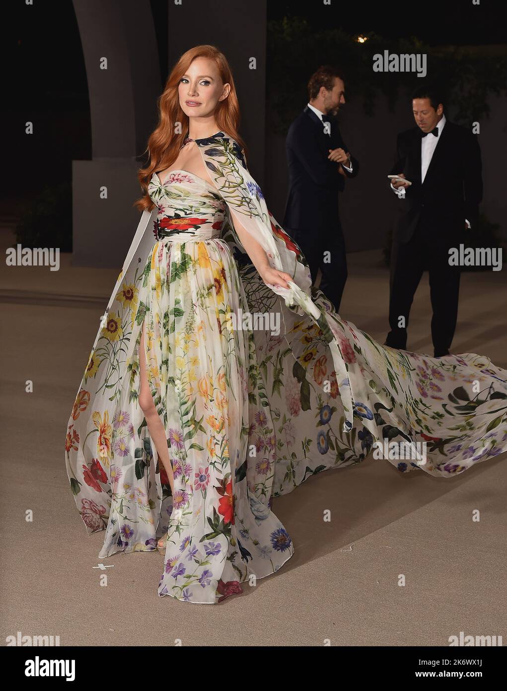 Jessica Chastain walking the red carpet at the Second Annual Academy ...