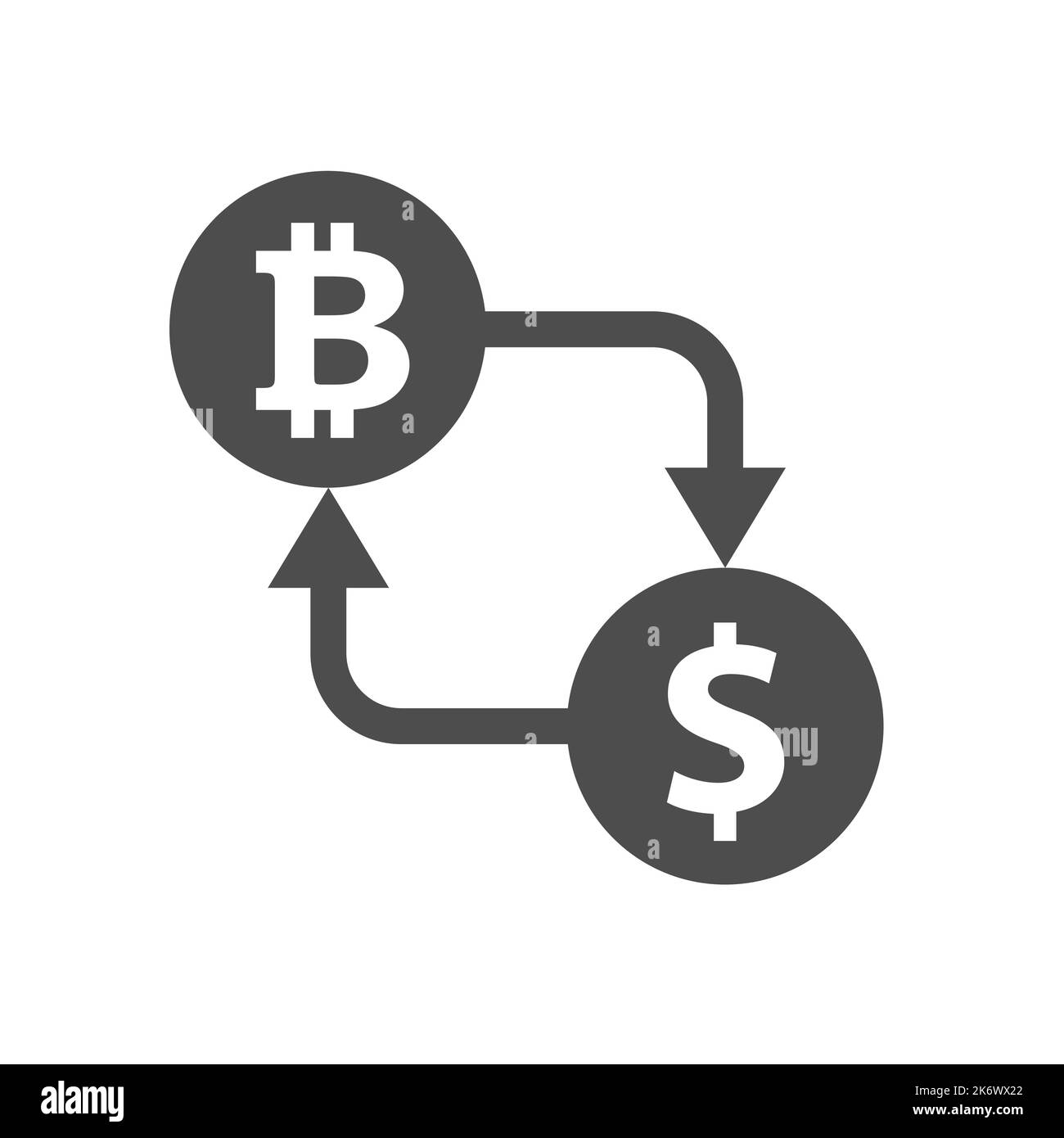 bitcoin exchange silhouette vector icon Stock Vector Image & Art - Alamy