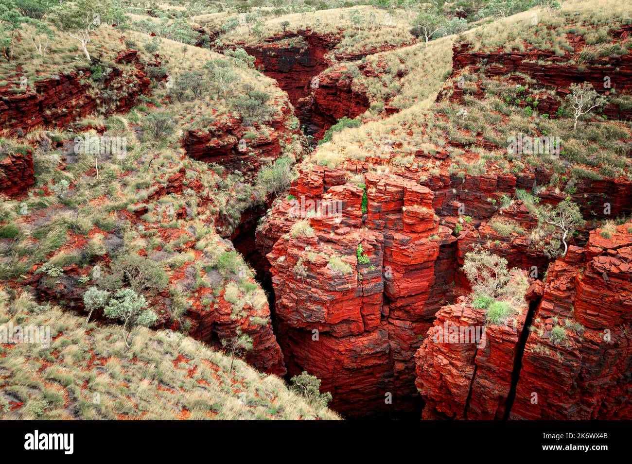 Karijini gorge aerial hi-res stock photography and images - Alamy
