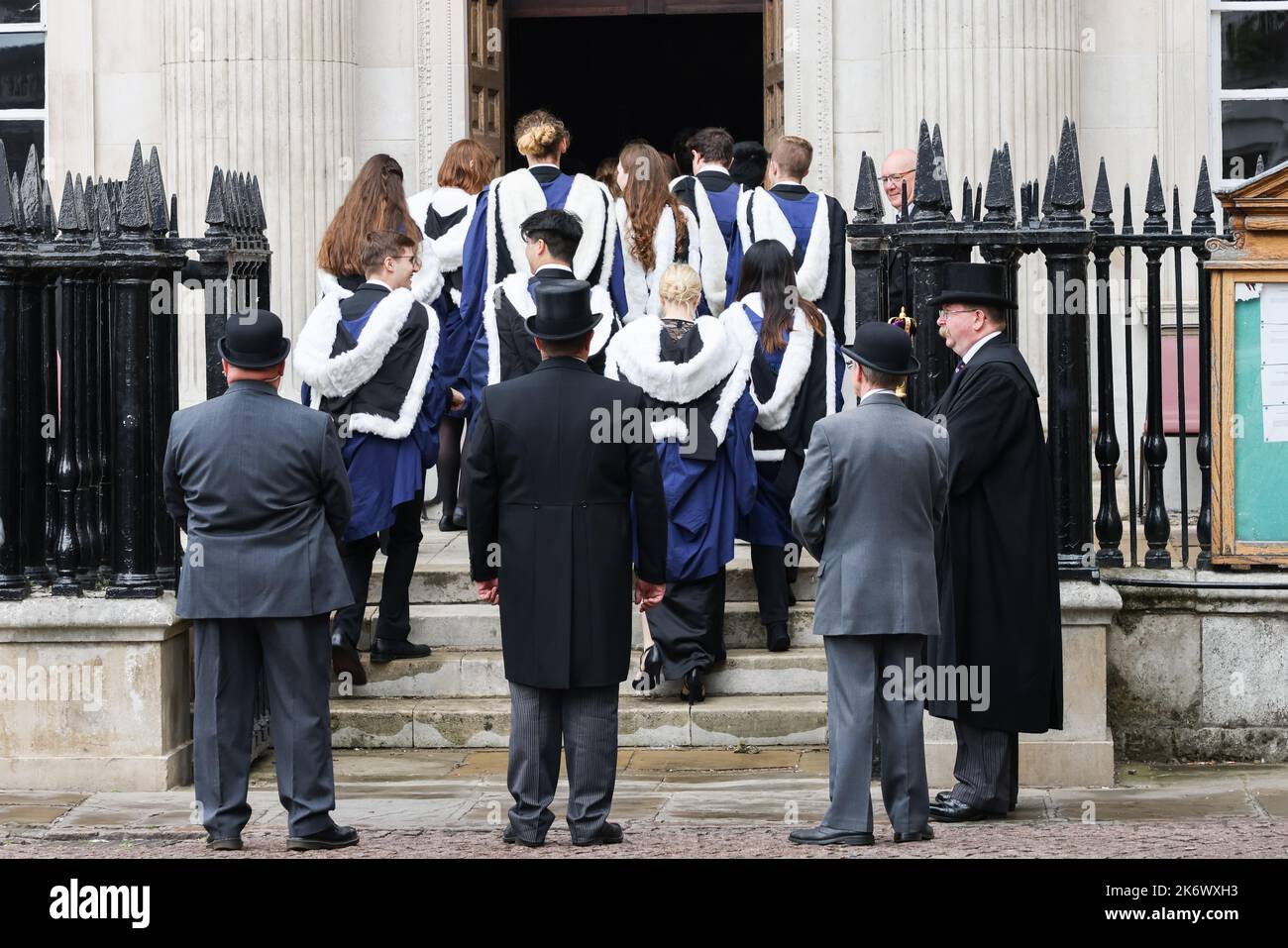 students and Officials in front of Senate House during graduation ... students and Officials in front of Senate House during graduation ...