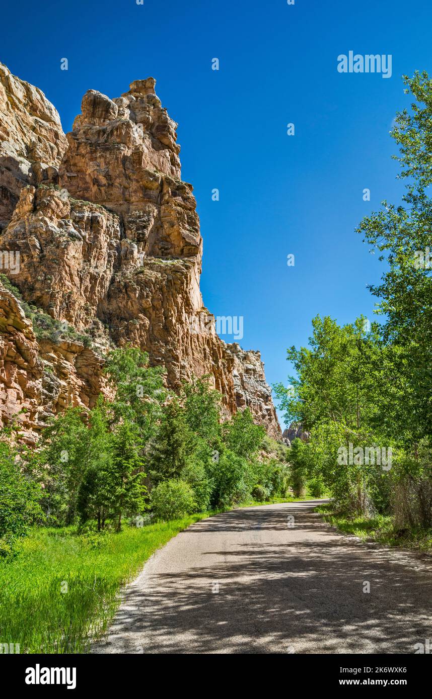 Weber sandstone rocks, Sheep Creek Canyon Geological Area, Uinta ...