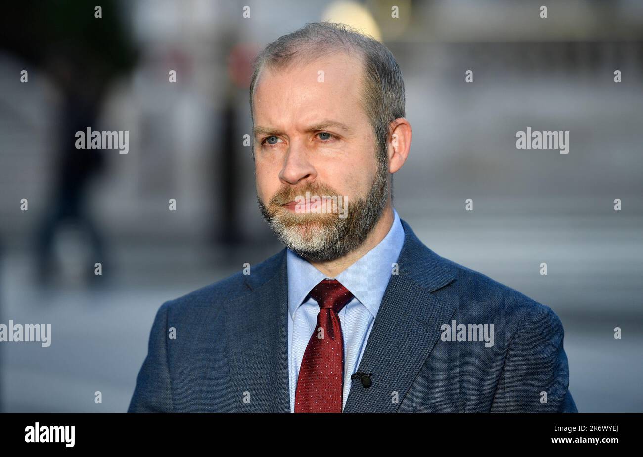 Labour Party Shadow Business Secretary Jonathan Reynolds speaks to the ...
