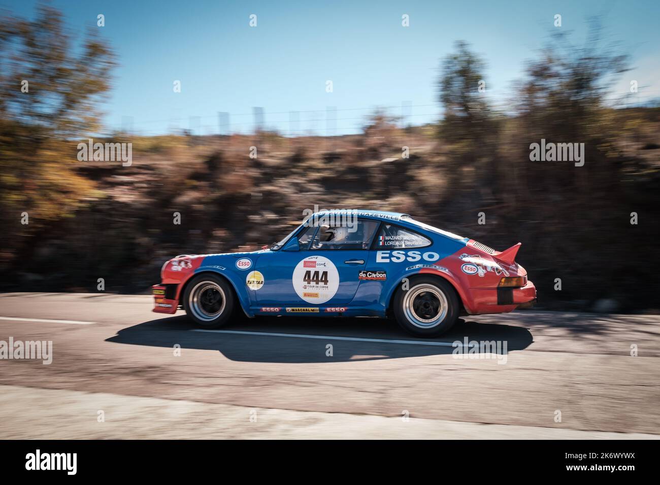 Novella, Corsica, France - 7th October 2022: Stephan Mazars and ...