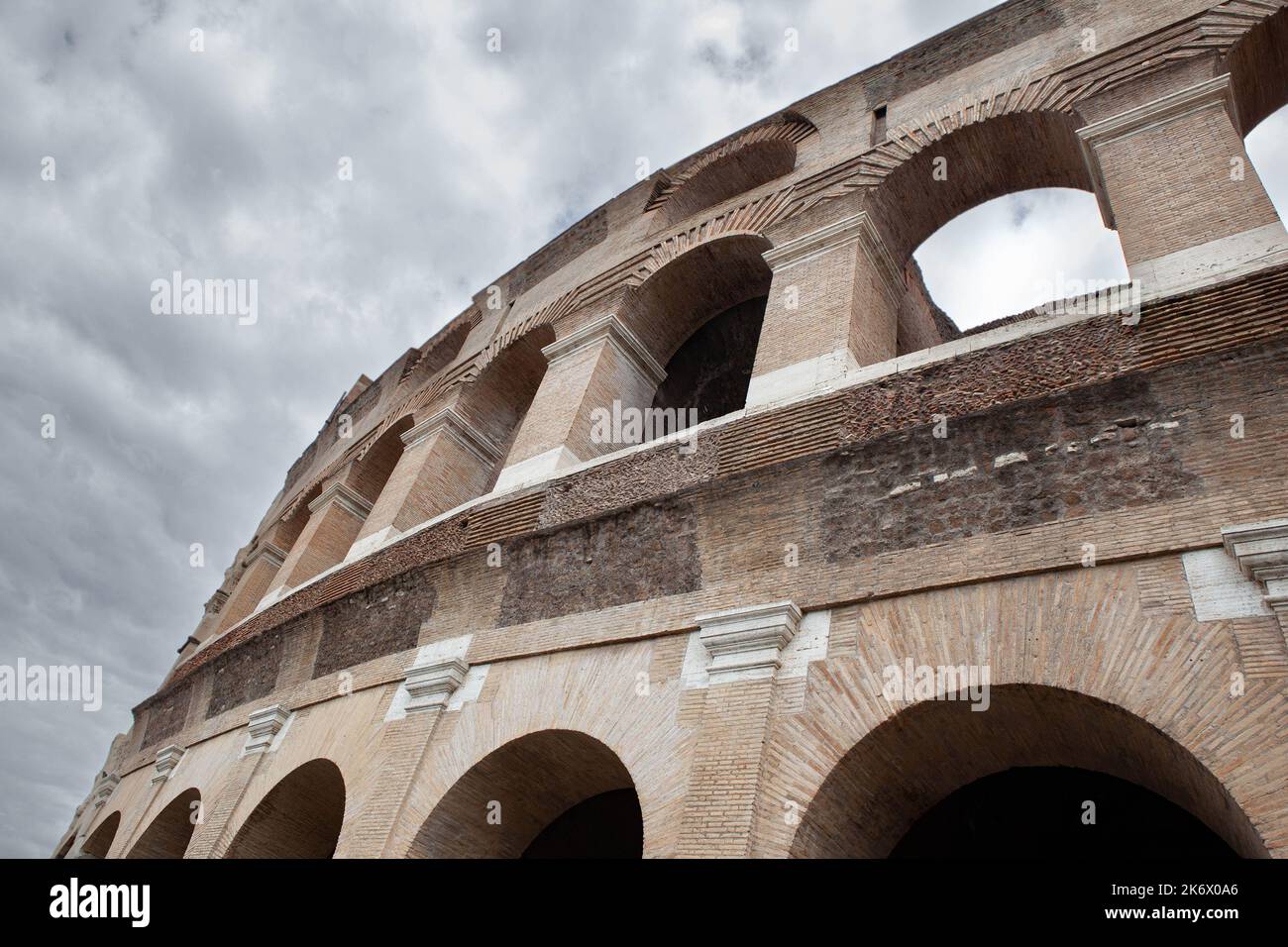 Perspective of the Colosseum in Rome Stock Photo - Alamy