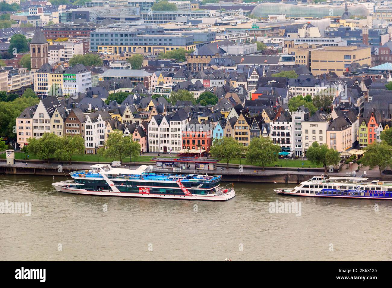 This is old region of town, where Cologne River Station and the ...