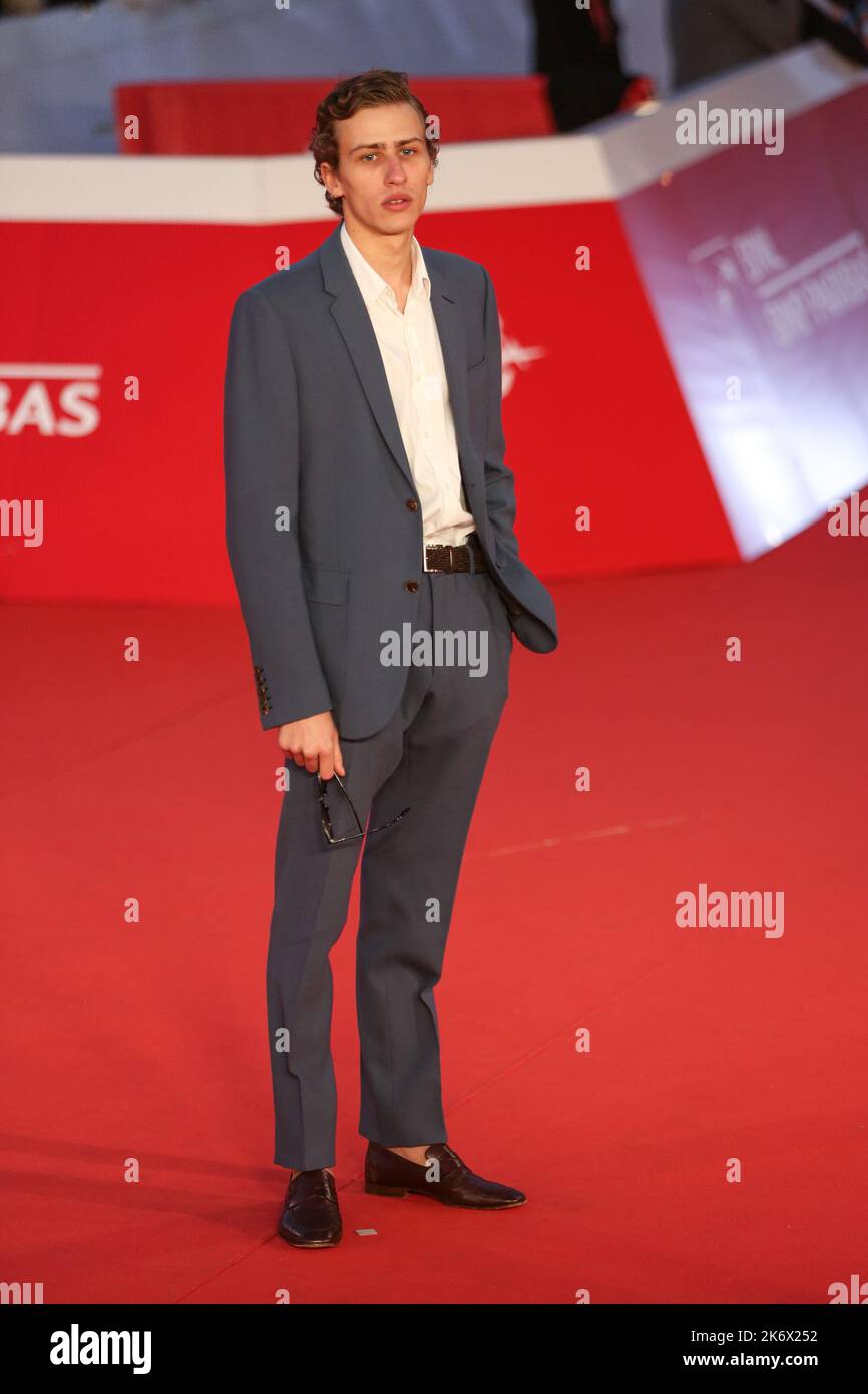Rome, Italy. 15th Oct, 2022. Mattia Carrano attends the red carpet of ...