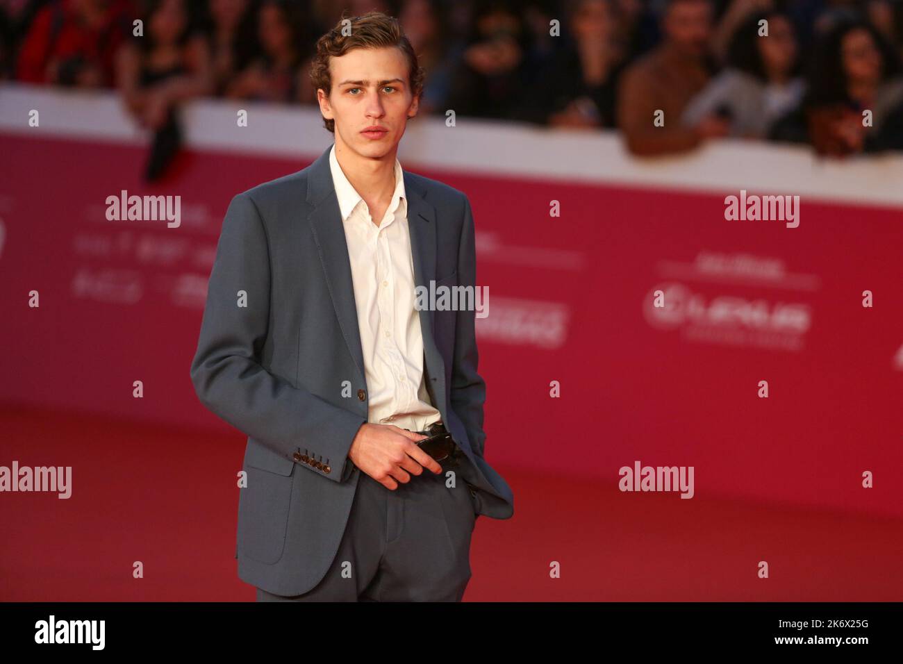 Rome, Italy. 15th Oct, 2022. Mattia Carrano attends the red carpet of ...