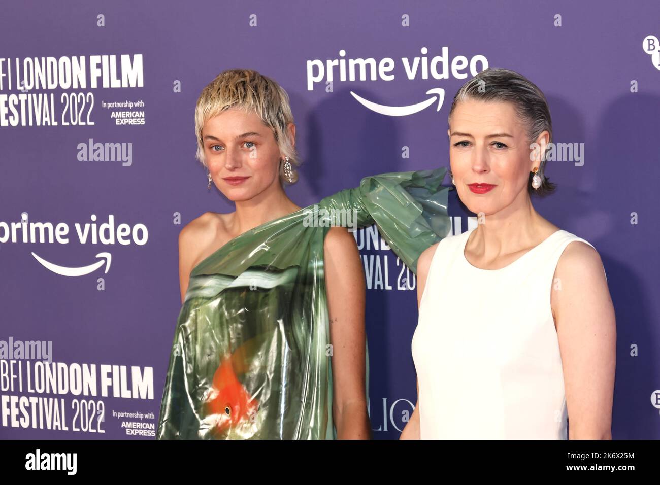 Emma Corrin and Gina McKee, My Policeman - European Premiere, BFI ...