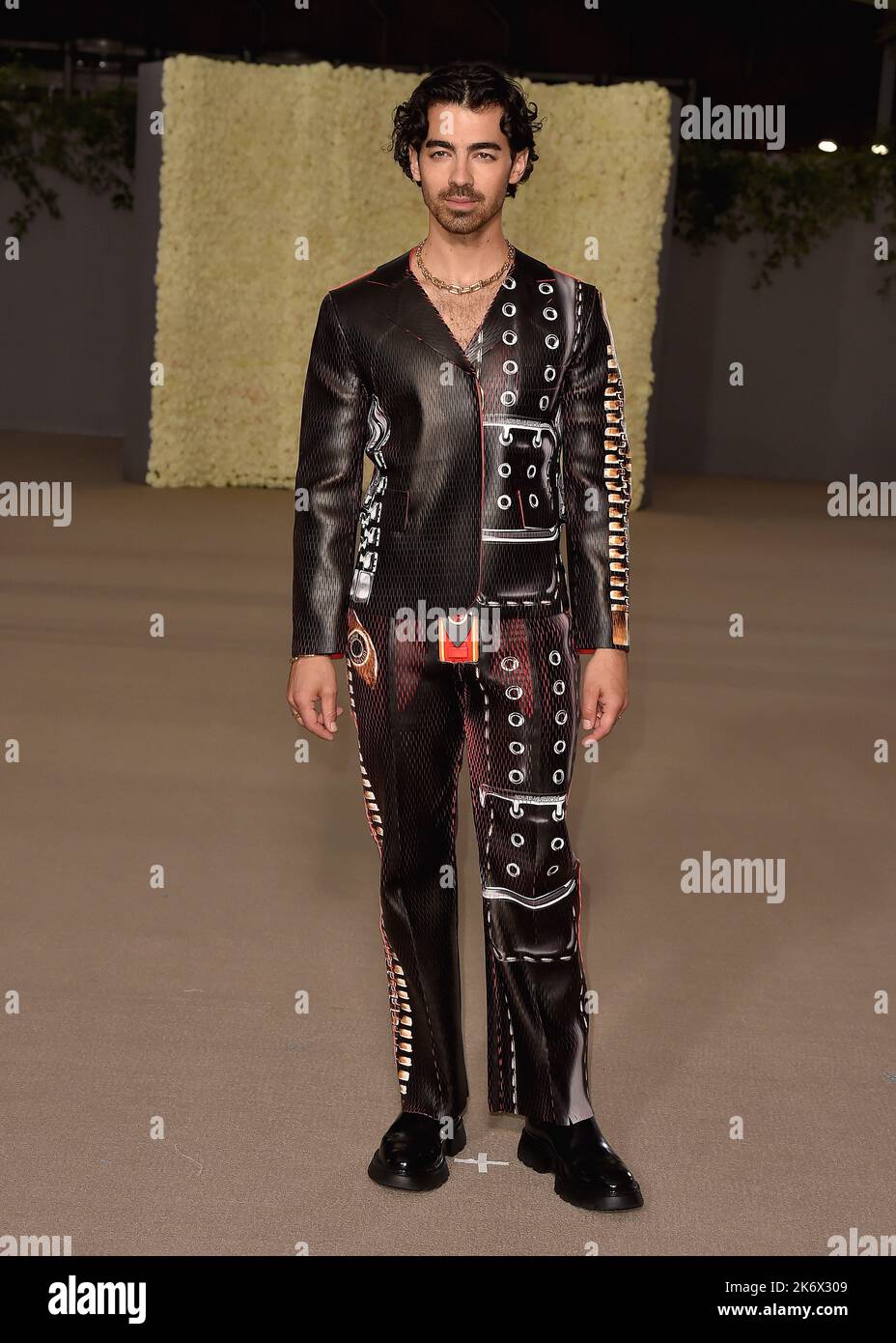 Joe Jonas walking the red carpet at the Second Annual Academy Museum ...