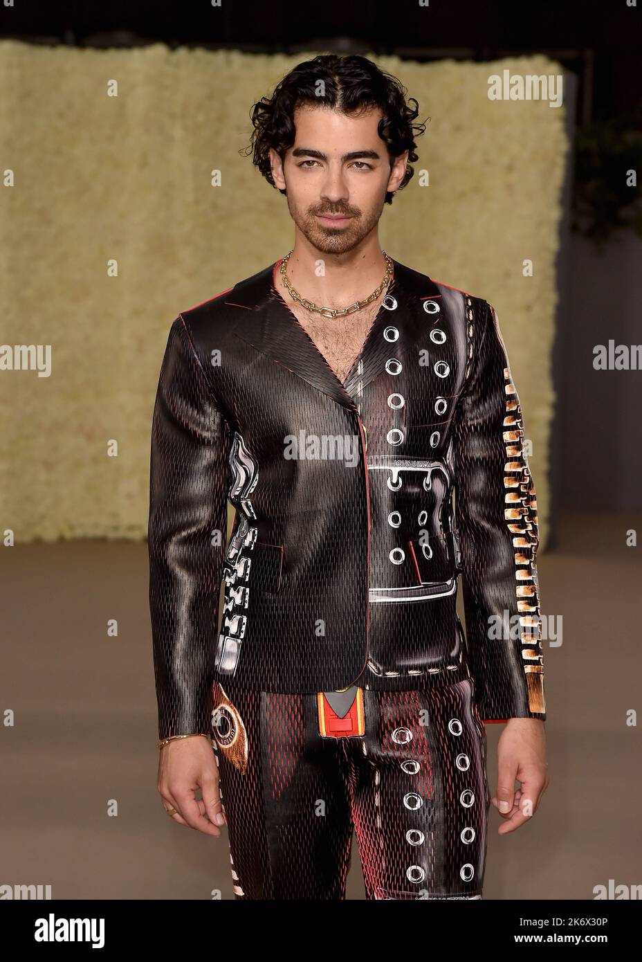 Joe Jonas walking the red carpet at the Second Annual Academy Museum ...
