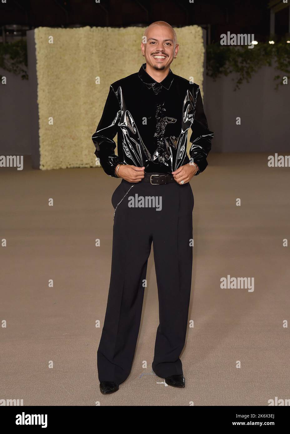 Evan Ross walking the red carpet at the Second Annual Academy Museum ...