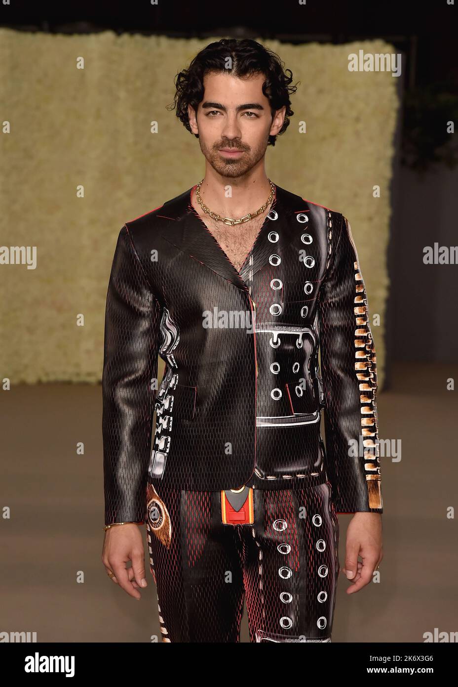 Joe Jonas walking the red carpet at the Second Annual Academy Museum ...