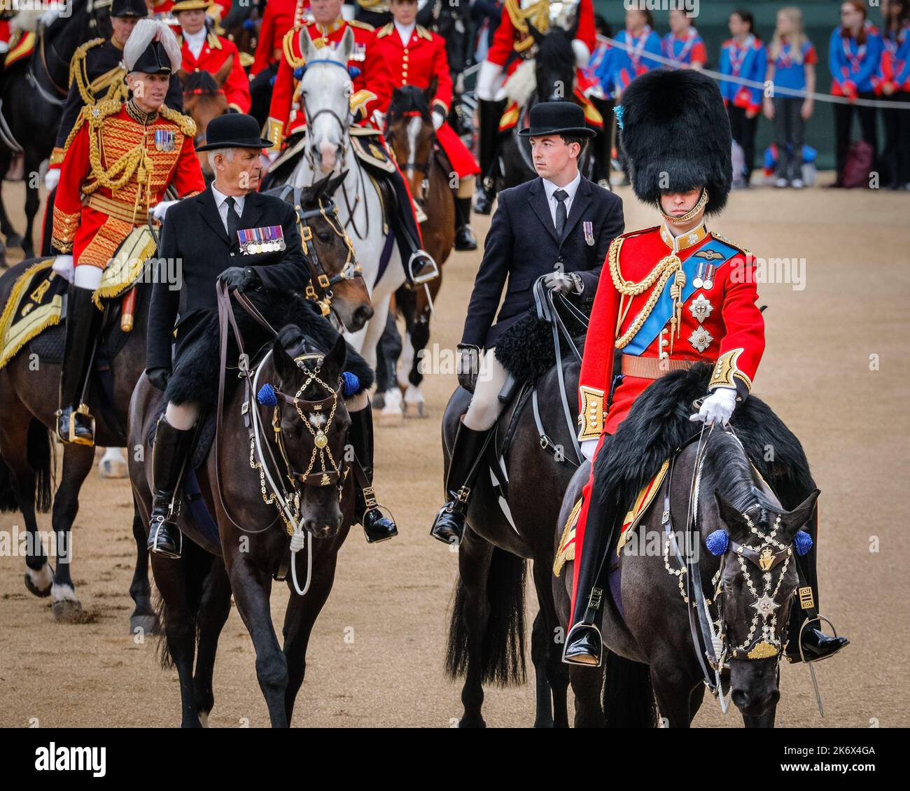 Prince William, now the Prince of Wales, in ceremonial uniform of the ...